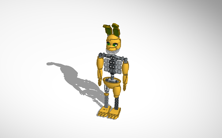 3D design ignited Springbonnie - Tinkercad