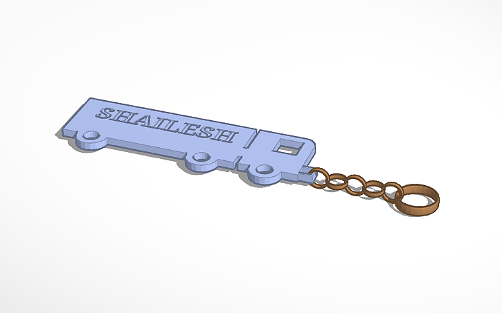 3D design Shailesh Patane_Key Chain | Tinkercad