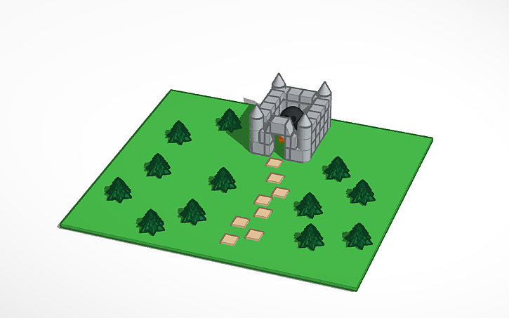 3D design penguin castle shrine | Tinkercad