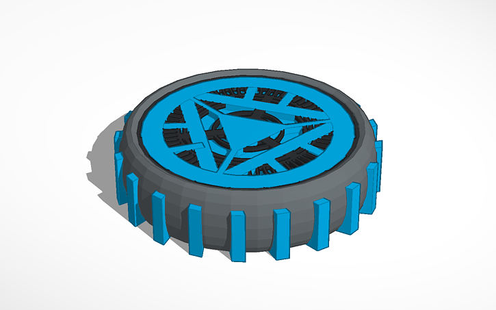3D design arc reactor - Tinkercad