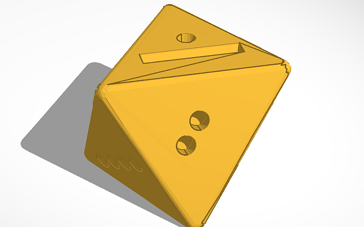 3D design Mayan D8 - Tinkercad