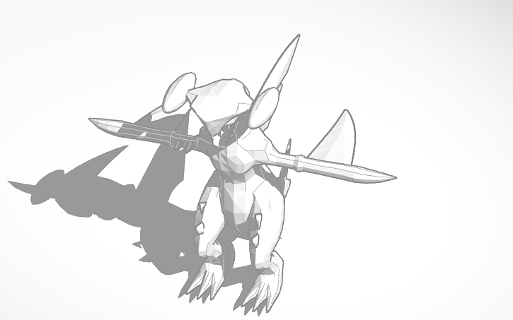 3D design Garchomp - Tinkercad