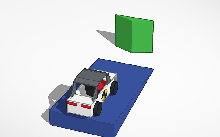 3D design Crash test car and dummie for sim lab - Tinkercad
