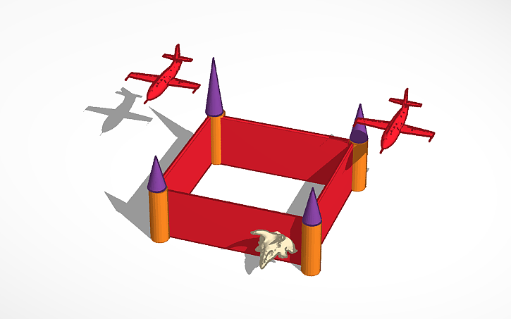 3D design castillo anti zombies | Tinkercad
