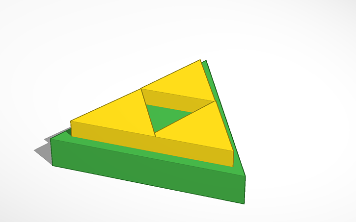 3D design Triforce - Tinkercad