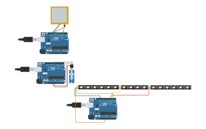 Circuit design Copy of ArduinoP1 - texto - Tinkercad