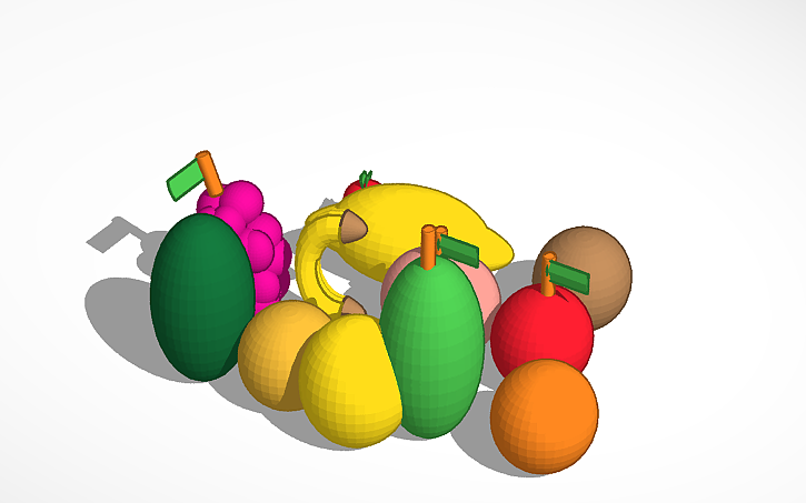3D design Fruits | Tinkercad
