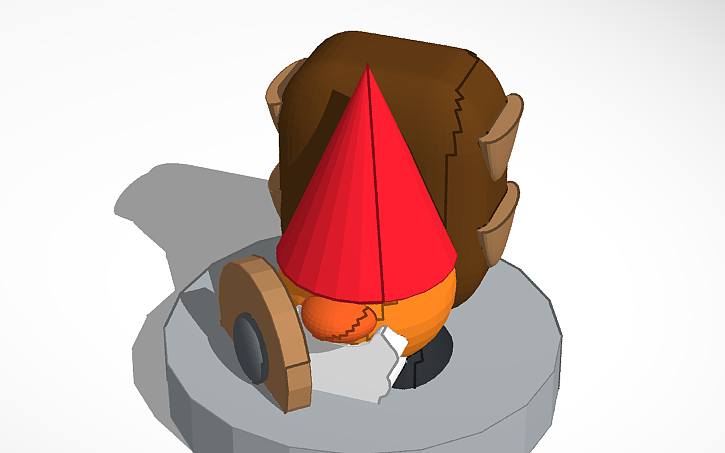 3D design Gnome DnD Miniature | Tinkercad