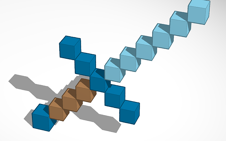 3D design Minecraft Sword | Tinkercad