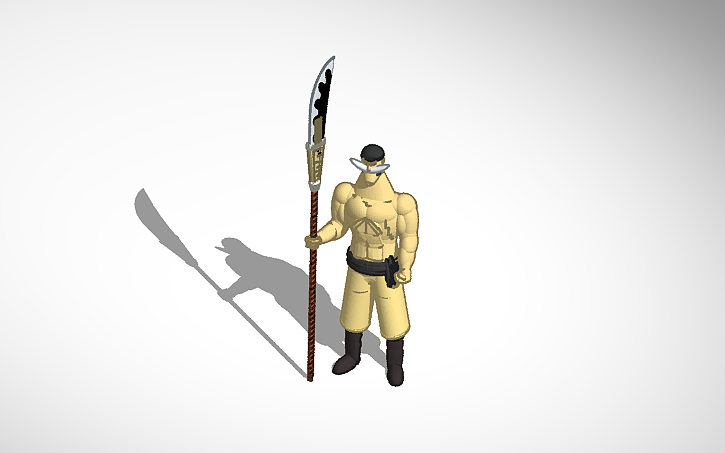 3D design Whitebeard (One Piece) | Tinkercad