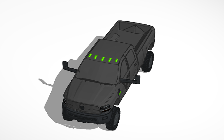 3D design 2018 Dodge Ram 3500 (SEMA Hauler) - Tinkercad