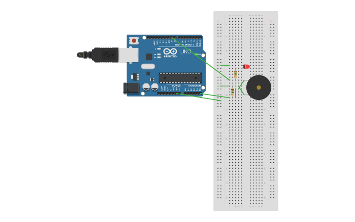 Circuit Design Piezo Knock Sensor Tinkercad