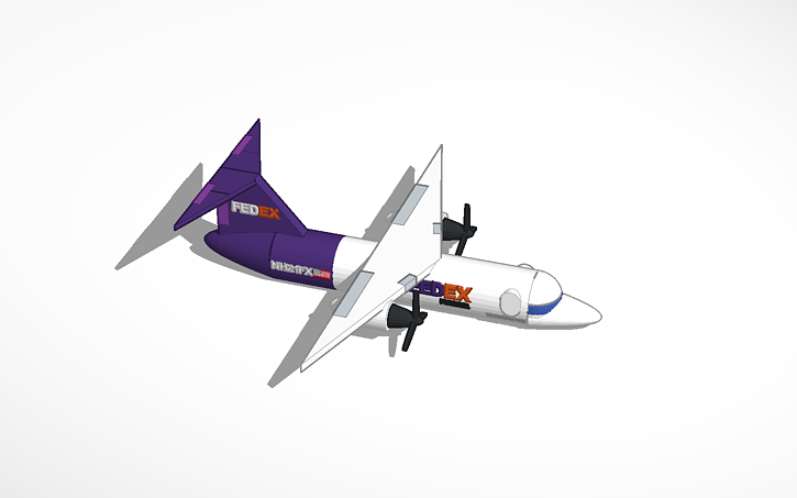 3D design FedEx® Express Feeder ATR-42 - Tinkercad