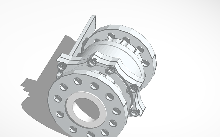 3D design big water pipe valve - Tinkercad