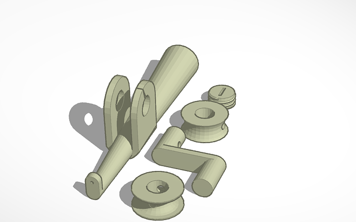 3D design Fishing rod - Tinkercad
