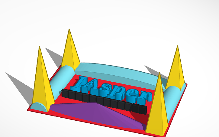 3D design Name tag | Tinkercad