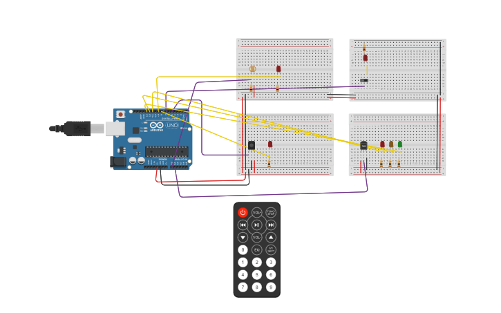 Circuit design TP4 capteur | Tinkercad