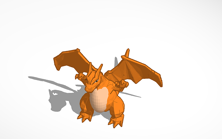 3D design pokemon charizard - Tinkercad