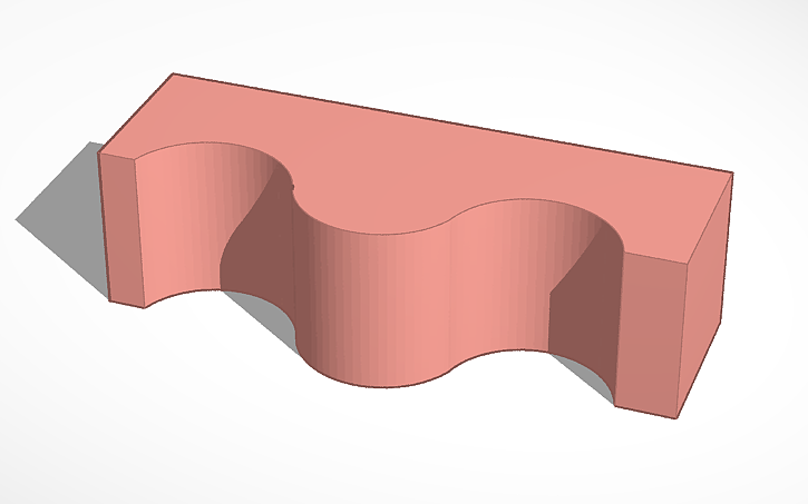 3D design WAVE SHAPE - Tinkercad