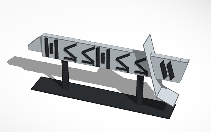 3D design Custom Darksaber - Tinkercad