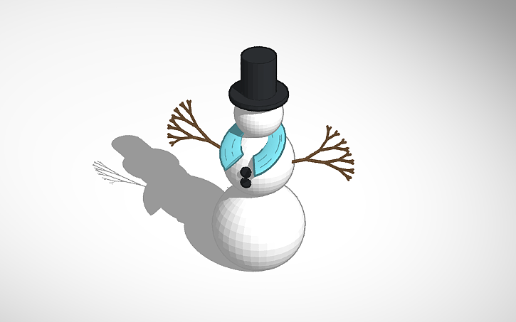3D design Snowman | Tinkercad