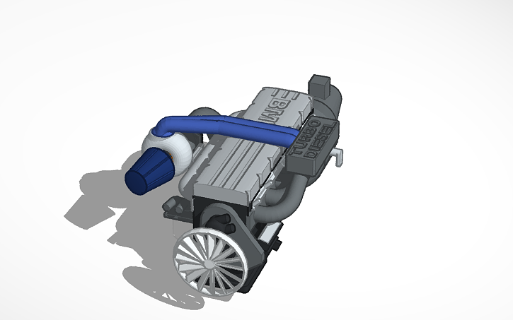 3D design BMW ENGINE - Tinkercad