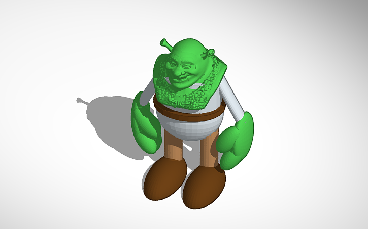 3D design big hand shrek | Tinkercad