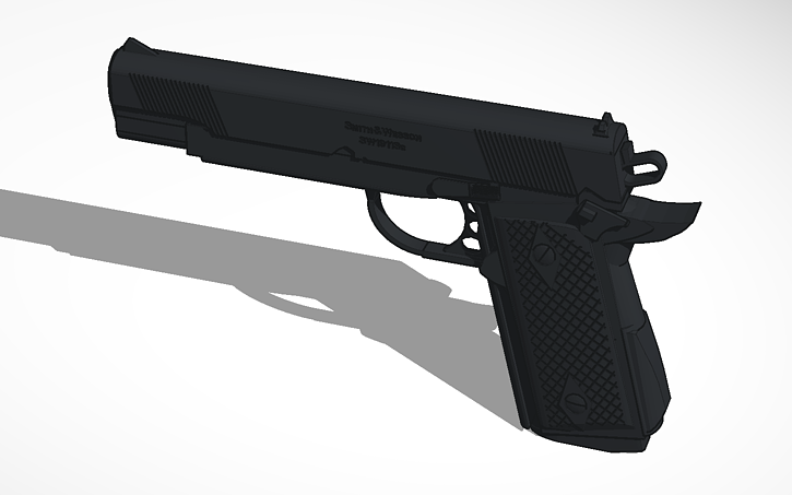 3D design pistol - Tinkercad