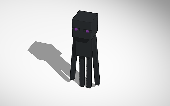 3D design Minecraft Enderman - Tinkercad