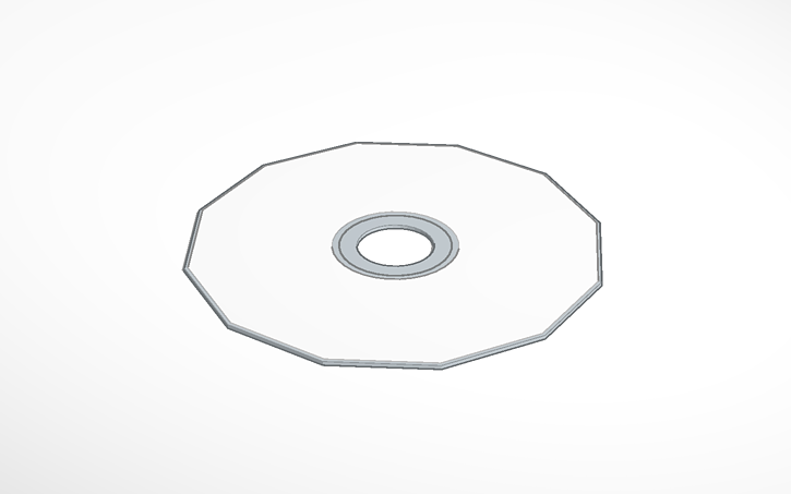 3D design Compact Disc | Tinkercad