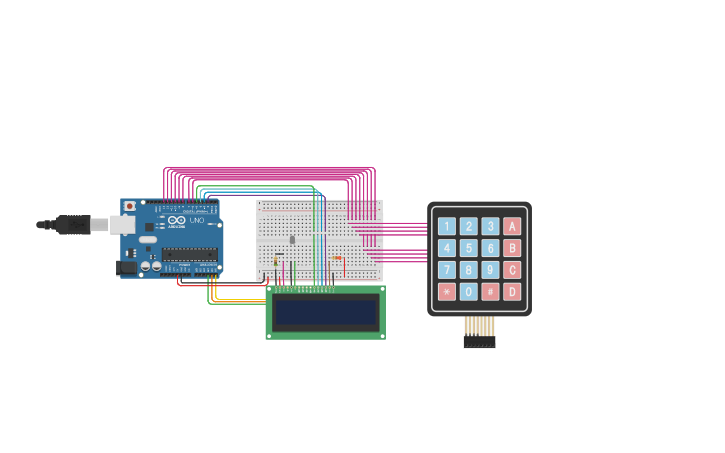 Circuit design SISTEMA LOGIN - Tinkercad