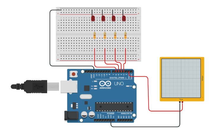 Circuit Design Monitor Serial Tinkercad