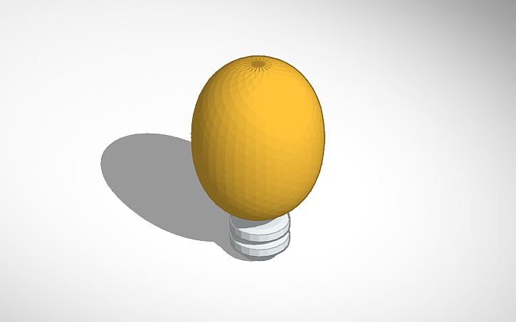 3D design Lightbulb Icon - Tinkercad