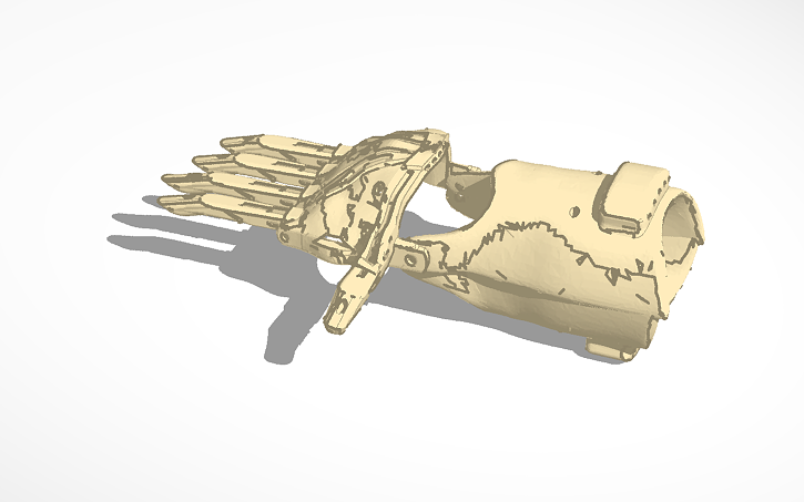 3D design Prosthetic Hand - Tinkercad