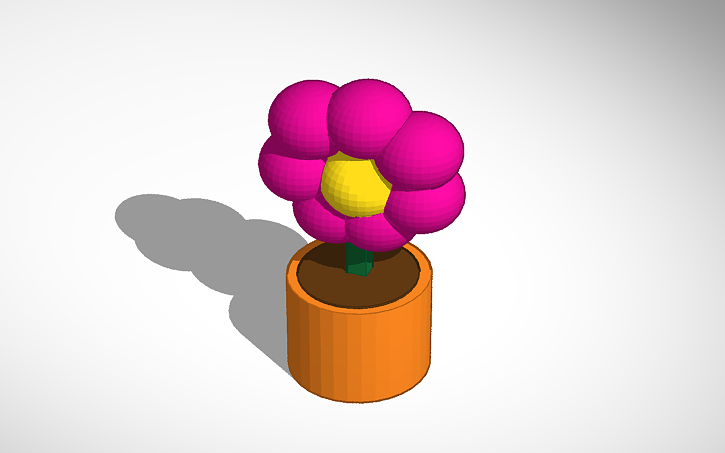 3D design Flower - Tinkercad