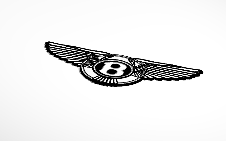 3D design Bentley Logo - Tinkercad