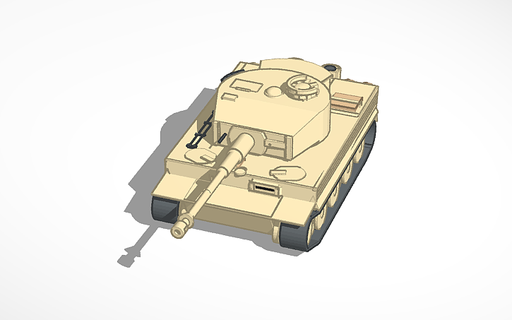 3D design Tiger 1 - Tinkercad