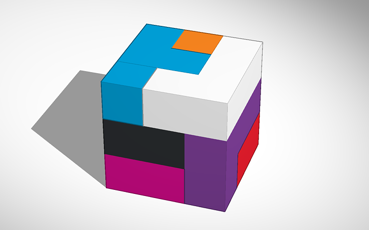 3D design cube puzzle - Tinkercad
