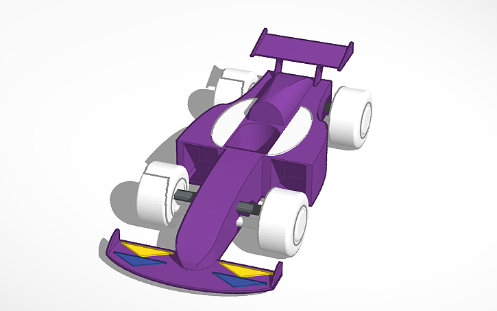 3D design CARRO FORMULA 1 - Tinkercad