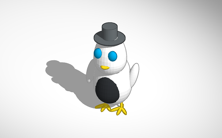 3D design bird - Tinkercad