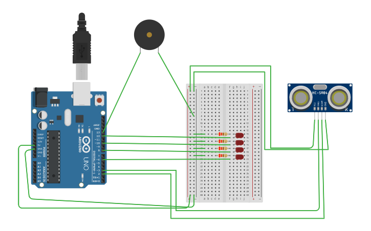 Circuit design Proximity Sensor-Carla Alonso - Tinkercad