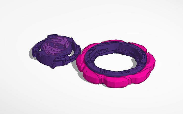 3D design Beyblade Burst Quad Strike Wind Wyvern W8 - Tinkercad 3D design Beyblade Burst Quad Strike Wind Wyvern W8 - Tinkercad