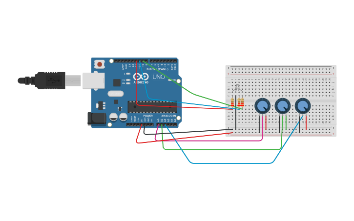 Circuit Design Prática Ii Led Rgb Tinkercad
