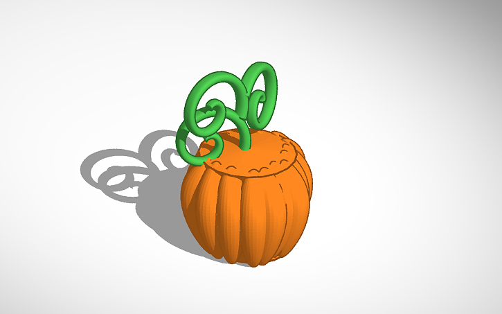 3D design pumpkin - Tinkercad