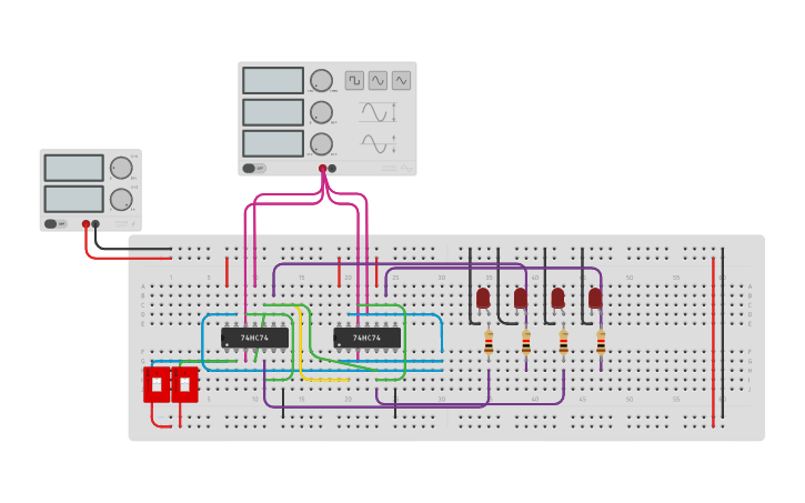 Circuit design Q.2 prova | Tinkercad