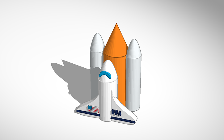 3D design NASA Spaceship - Tinkercad