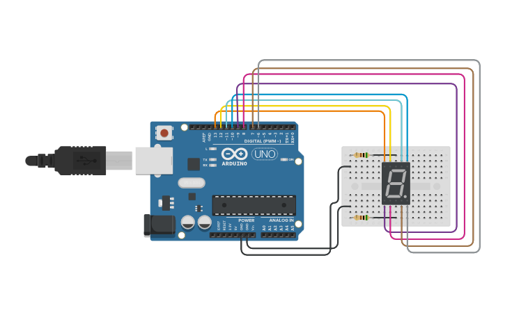 Circuit design Experiment 7 - Tinkercad