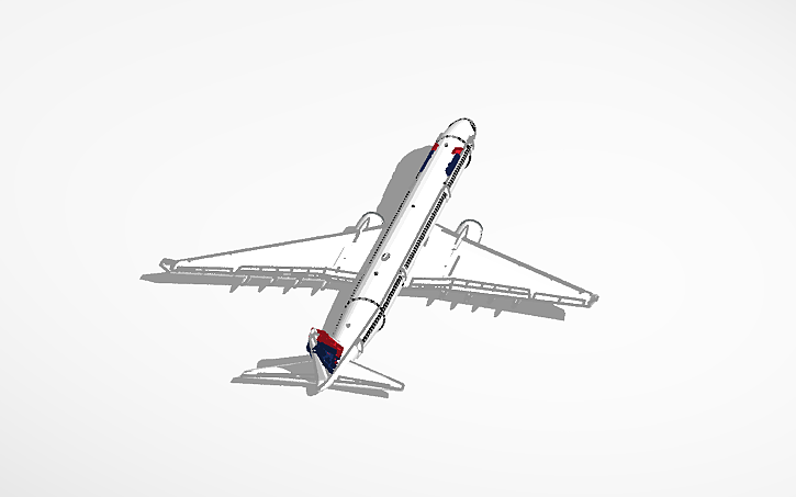 3D design Air France flight 447 - Tinkercad
