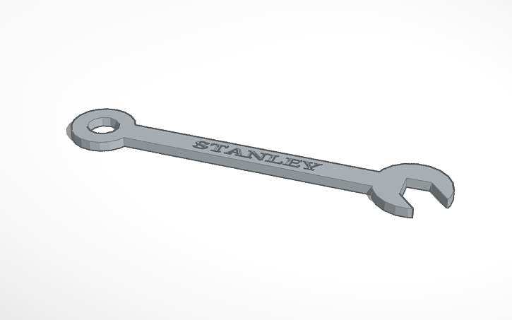 3D design All3dp's Wrench - Tinkercad