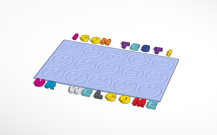 3D design ICON TEST | Tinkercad
